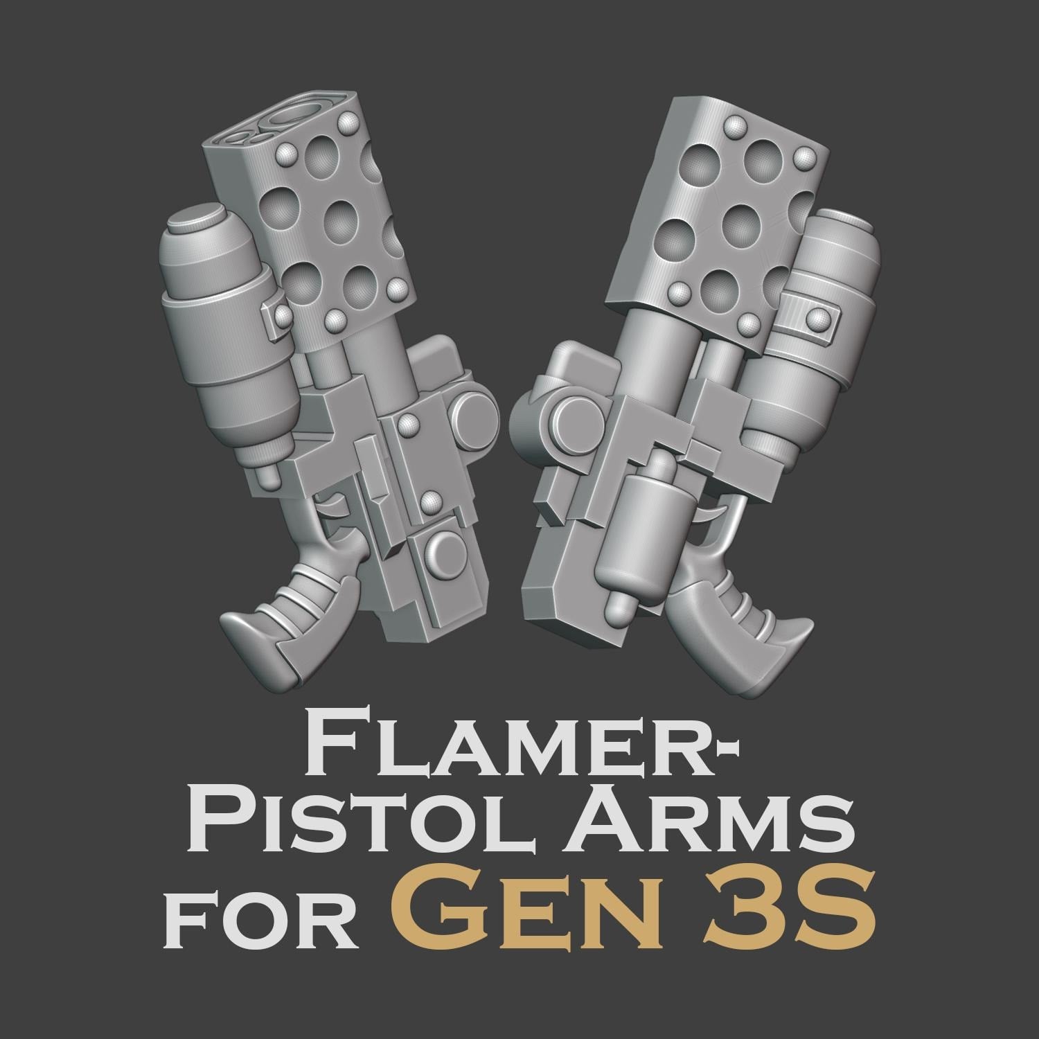 Gen 3 - Flamer Pistols – Titan Forged 3D